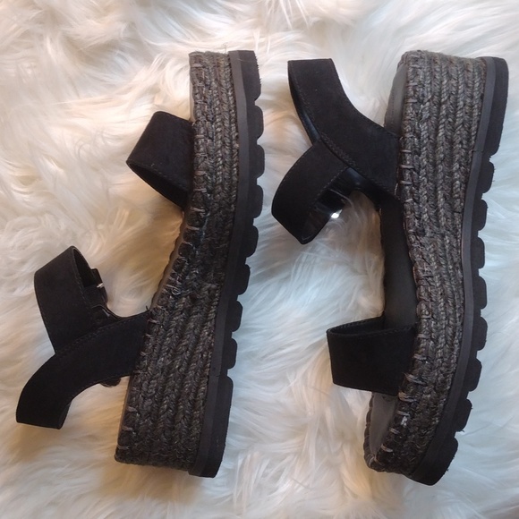 Universal Thread | Shoes | Universal Thread Black Platform Sandal Sz 8 ...